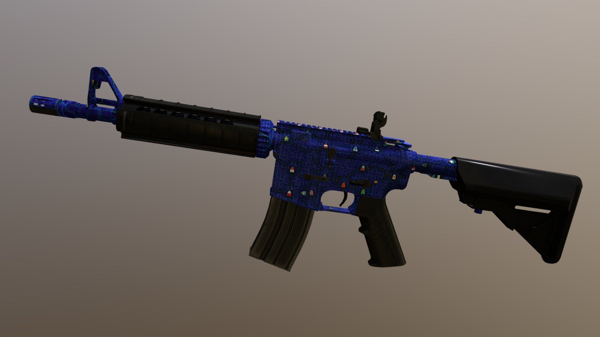 M4A4 Globally Connected - 3D model by TBayda [73d3e2e] - Sketchfab