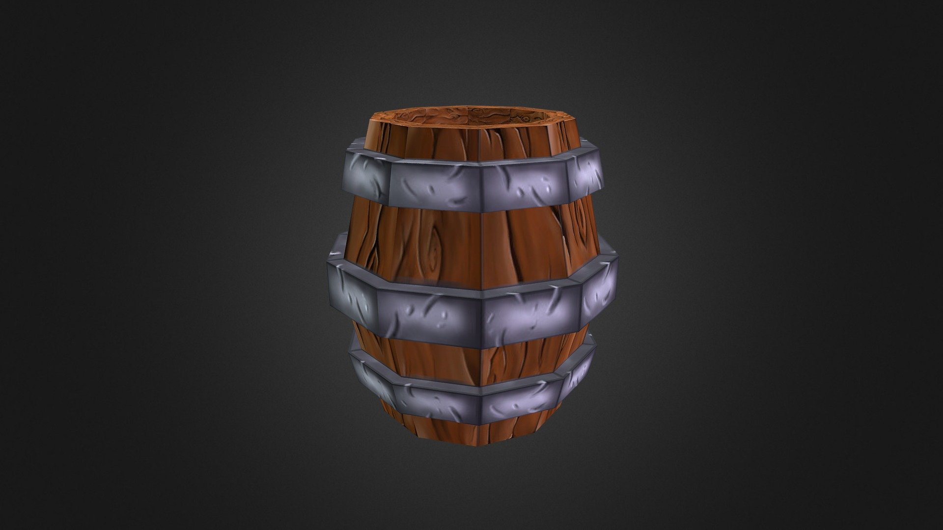 Low Poly Barrel - 3D model by kaimin99 [73d569e] - Sketchfab