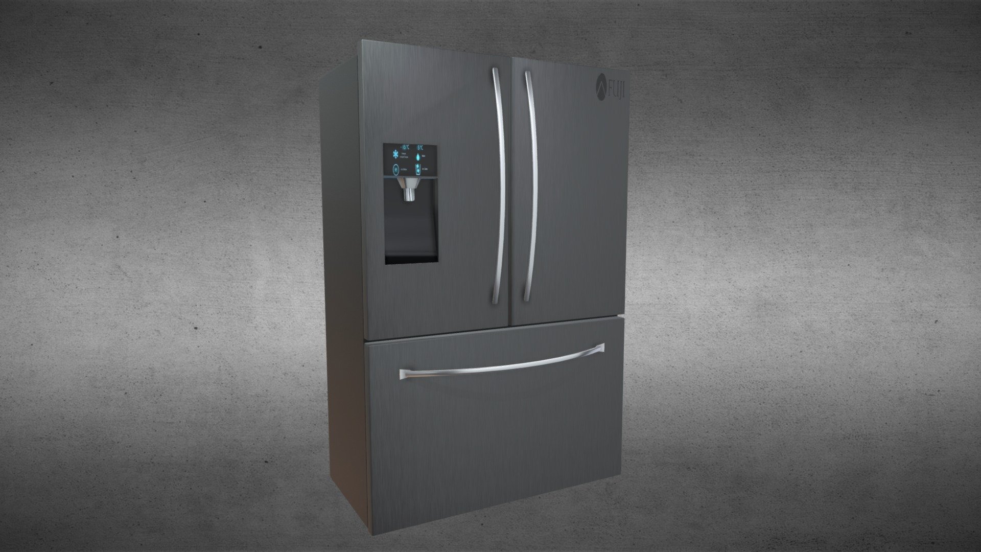 Modern Fridge - 3D model by Will Adams (@WillAdams) [73d88c0] - Sketchfab