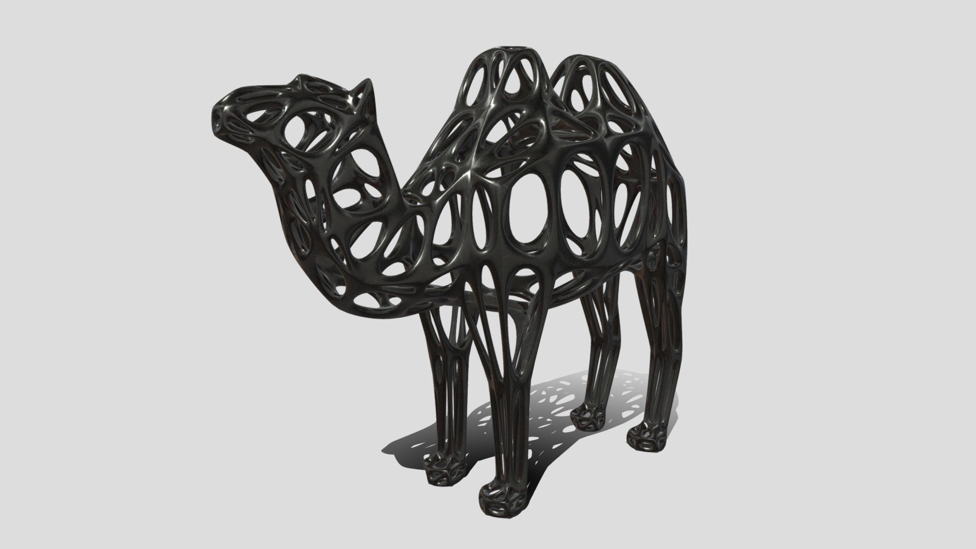 Bactrian Camel Voronoi Statue - Buy Royalty Free 3D model by chroma3d ...