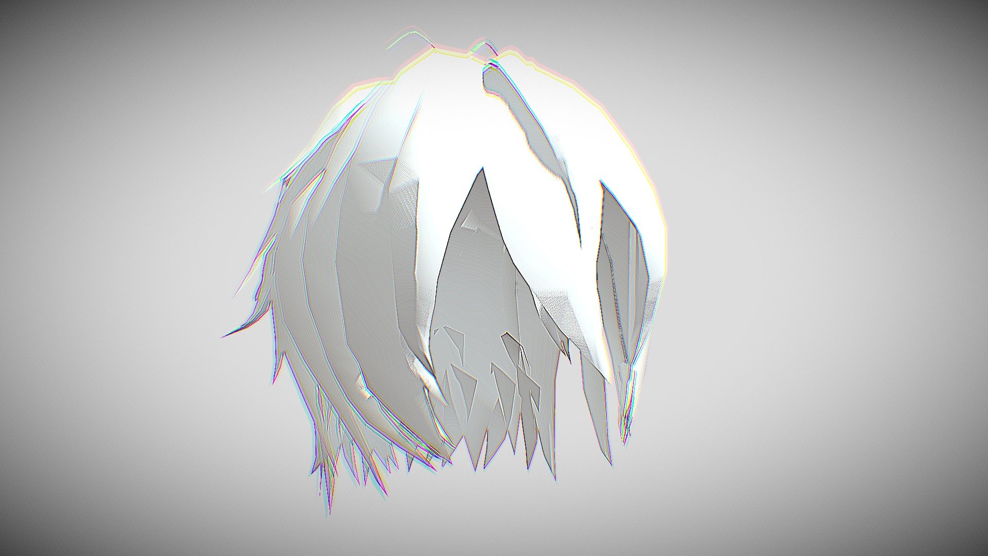 Kun hair untextured - 3D model by Kotten Hayd (@KottenHayd) [73ddfd6 ...