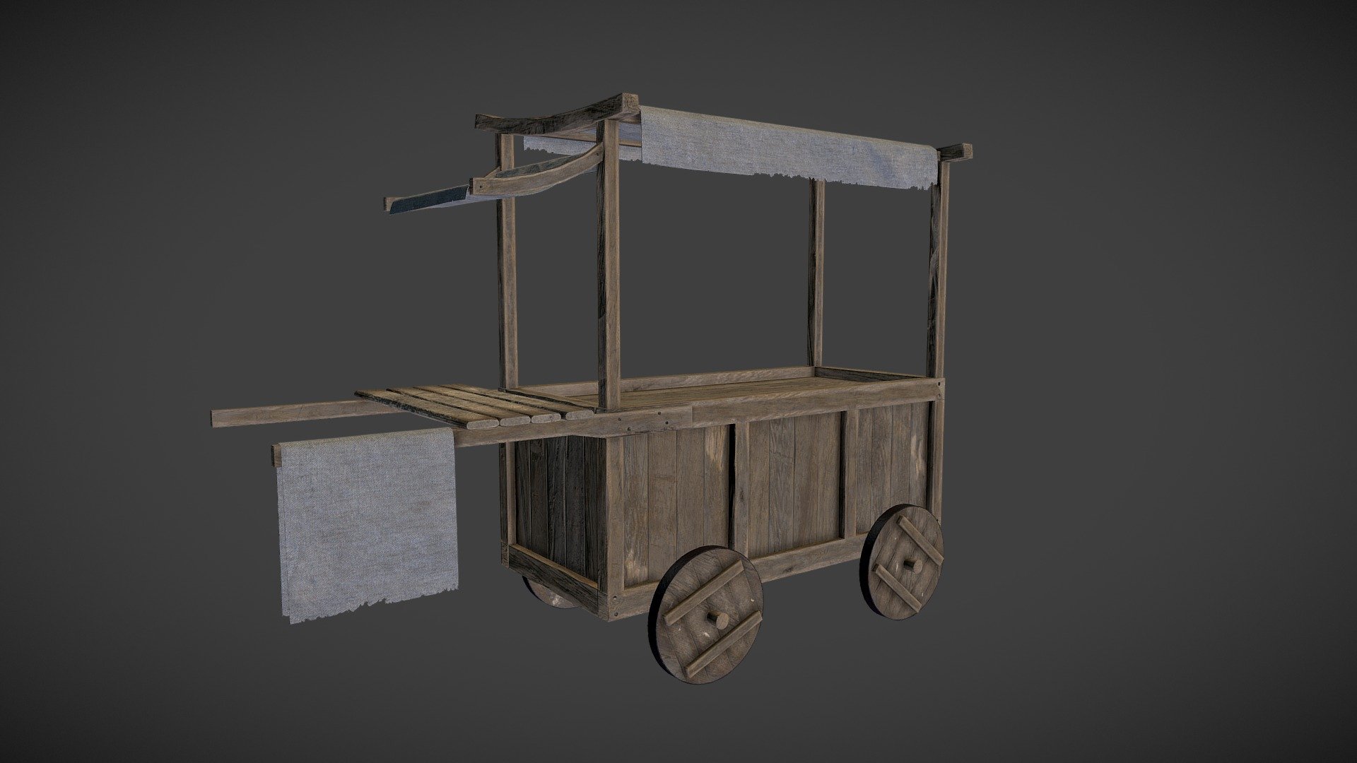 Cart - Roman Market - 3D model by johnny650 [73de9a7] - Sketchfab