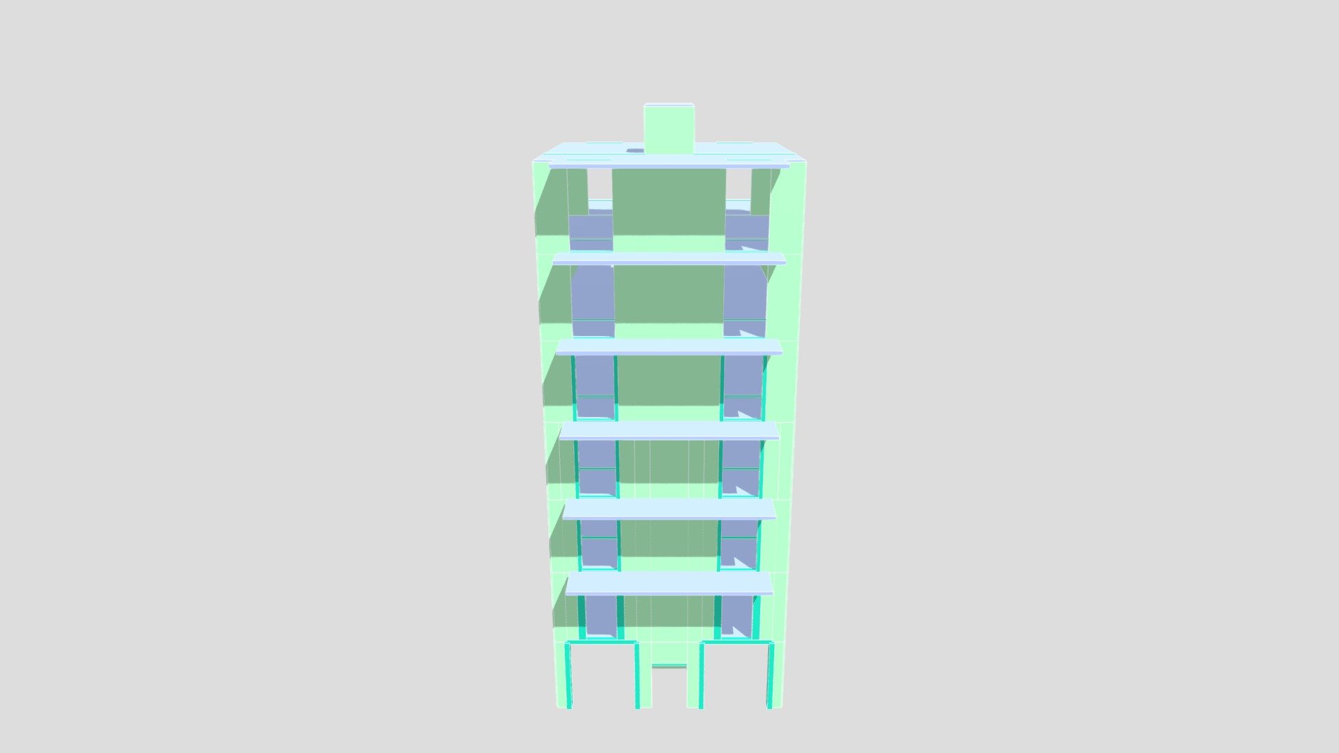 CLT Multi storey building - ProgettoLegno - 3D model by Evolood Timber ...
