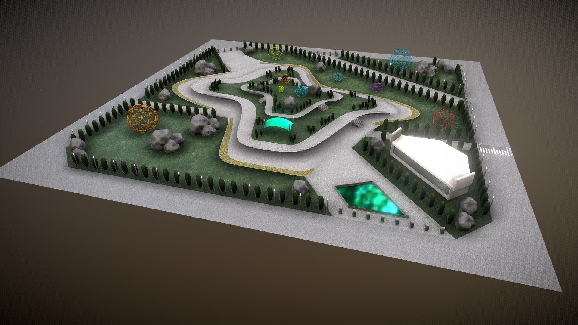 Activity Park - Download Free 3D model by VertaScan [73e272a] - Sketchfab