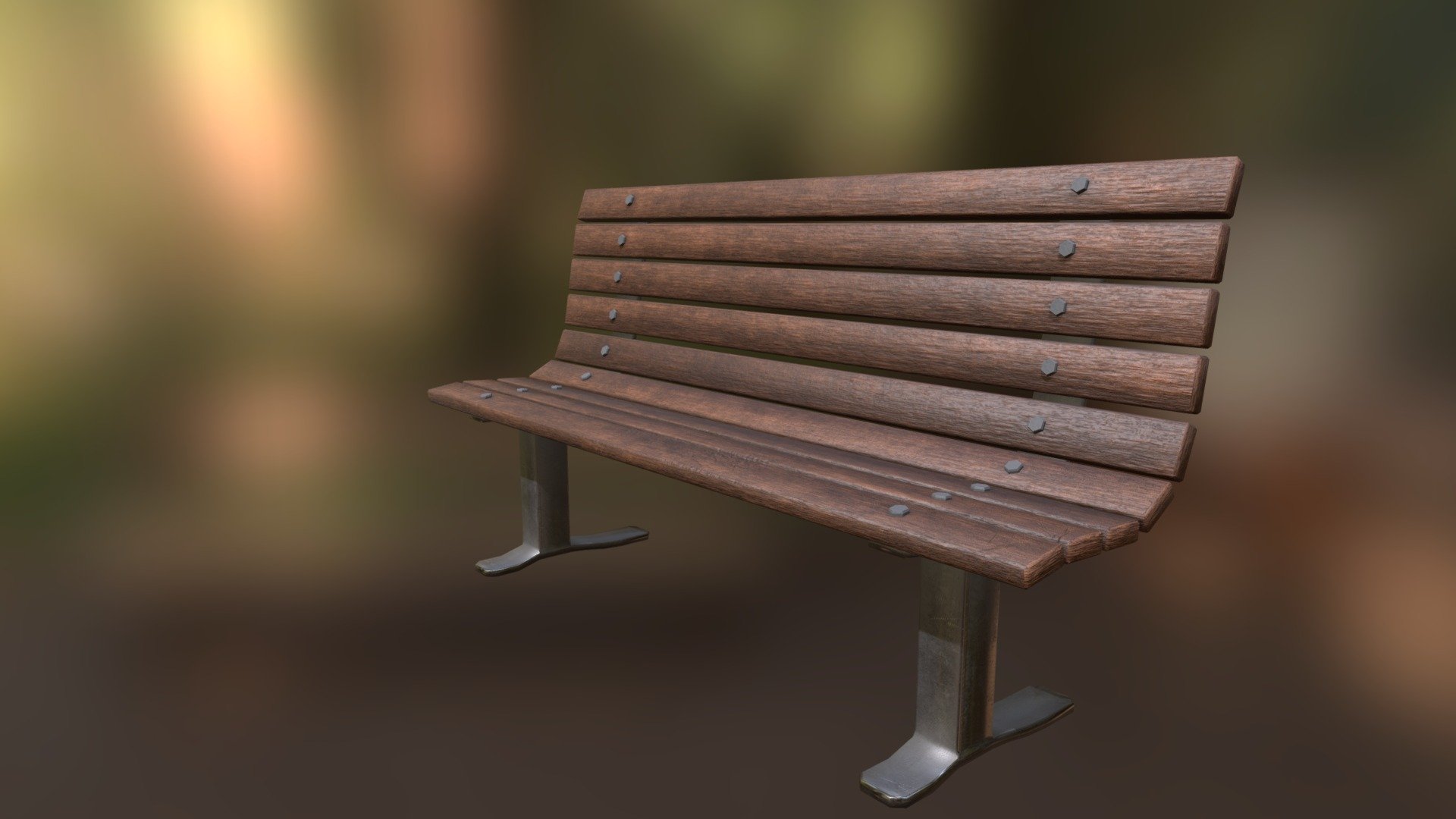 Park Bench 3D Game asset - Download Free 3D model by filipp.aronovits ...