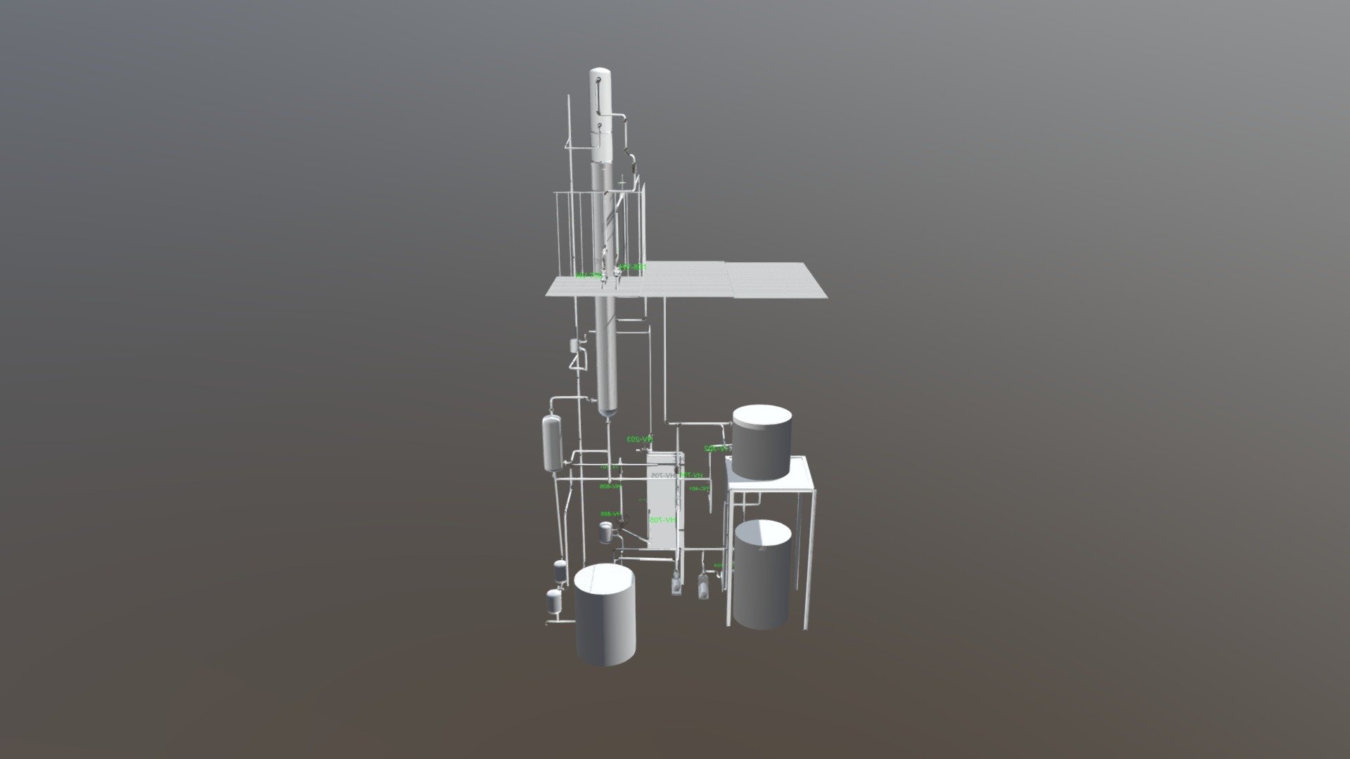 Packed Distillation - 3D model by numtinum [73eaff7] - Sketchfab