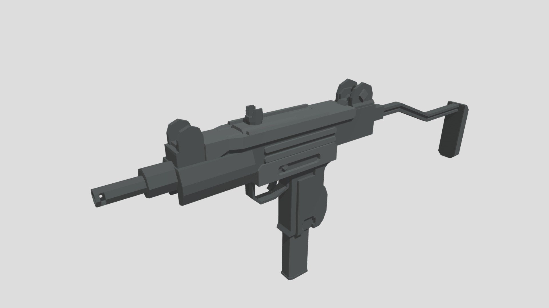 Uzi-Minecraft - 3D model by Nothingness0 [73eb406] - Sketchfab