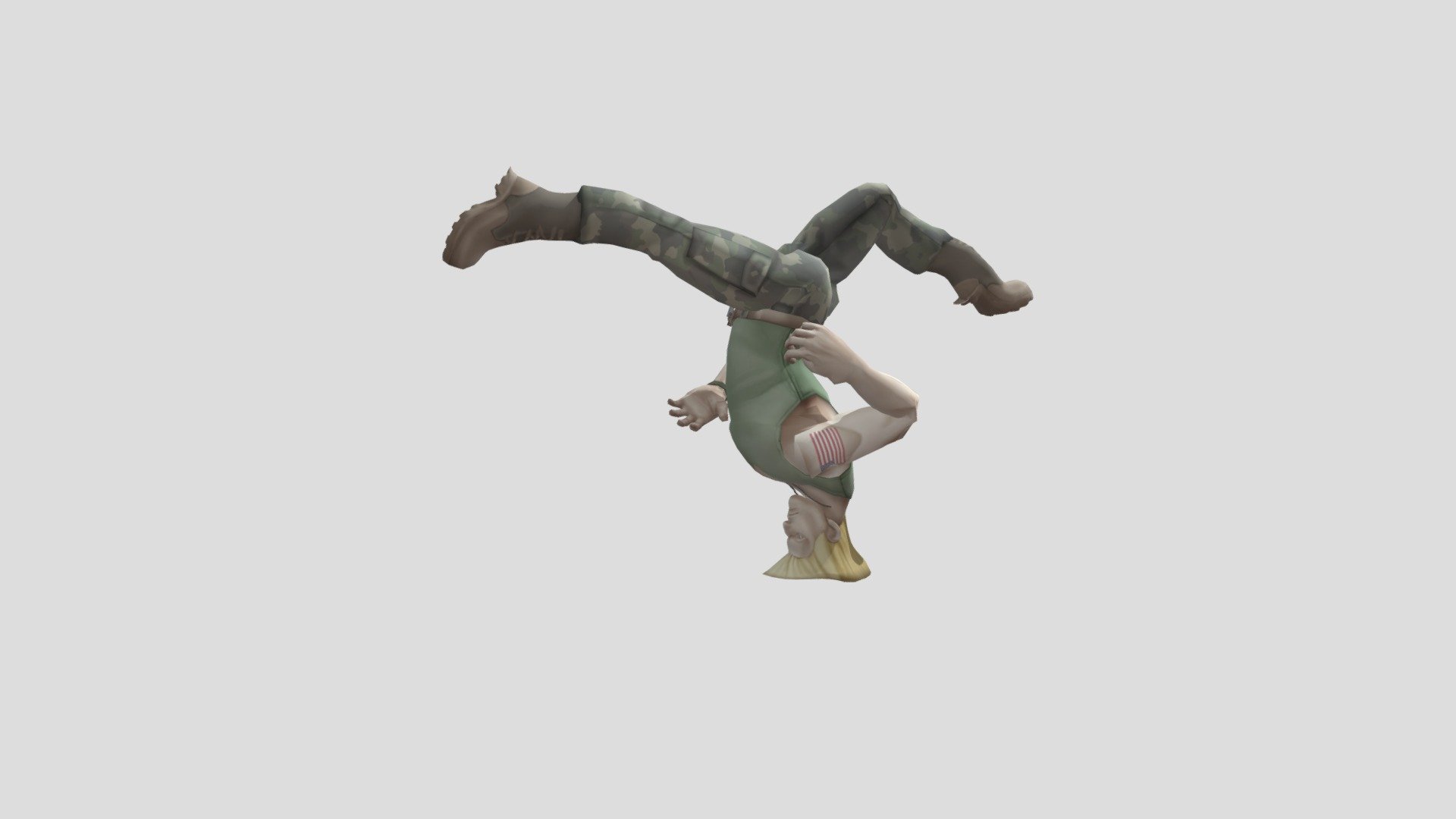Guile from street fighter - 3D model by napper racoon (@imaskka ...