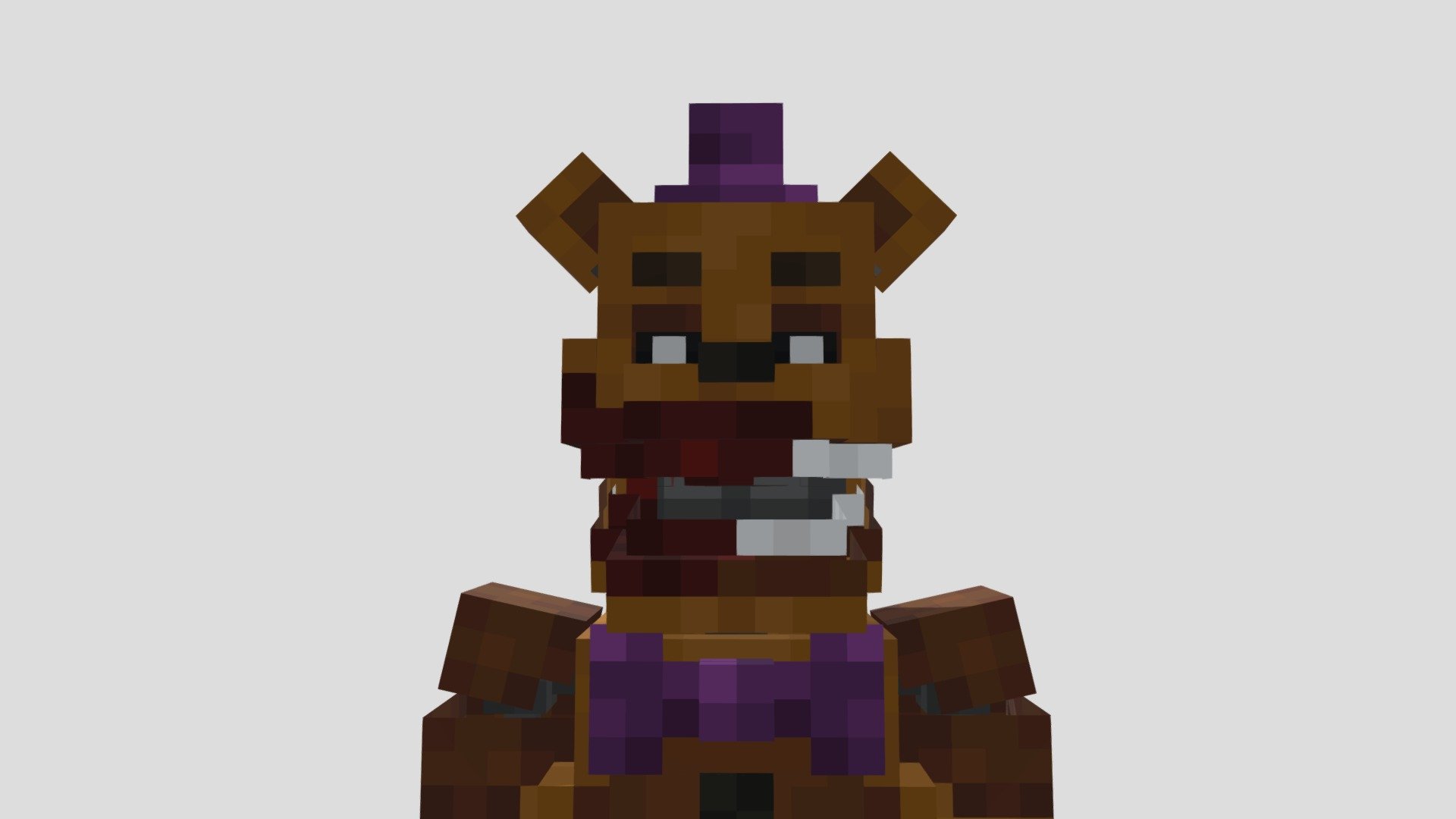 Minecraft Fredbear (Post Bite) [FNAF] - Download Free 3D model by User_no_found [73eb7c7 ...
