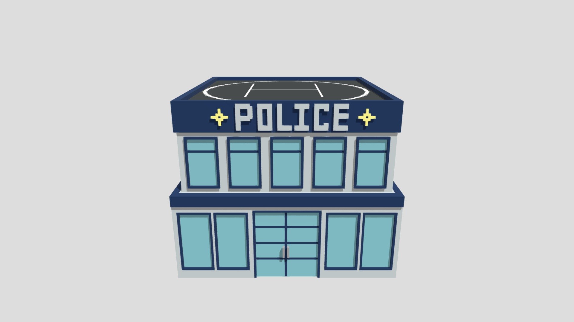 Police station / police department - Download Free 3D model by ...