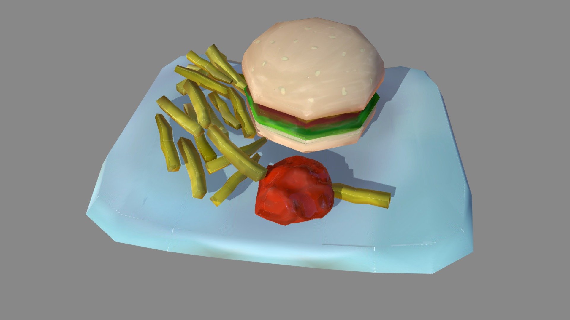 Burger - 3D model by Uri Herrera (@Uri.Herrera) [73eefd2] - Sketchfab