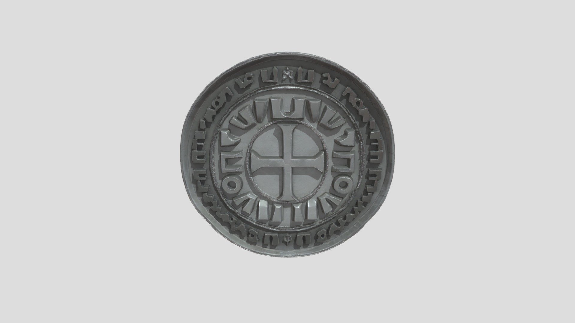 medieval coin with cross design - 3D model by noco20010416 [73ef6de ...