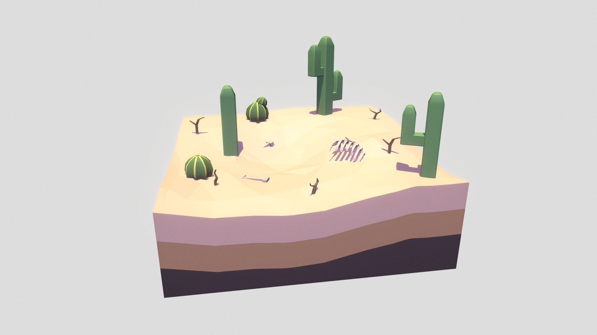 Desert - 3D model by noodle890812 [73f08d5] - Sketchfab