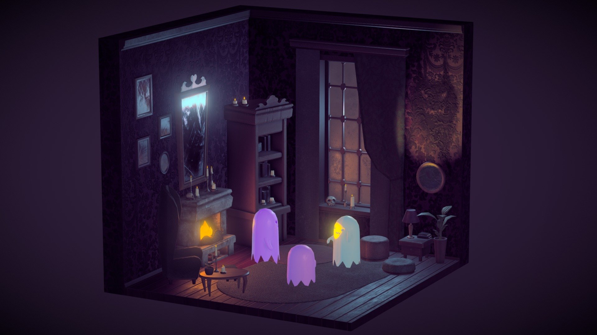 Ghosts - 3D model by octopushh (@octopushh8) [73f08e6] - Sketchfab