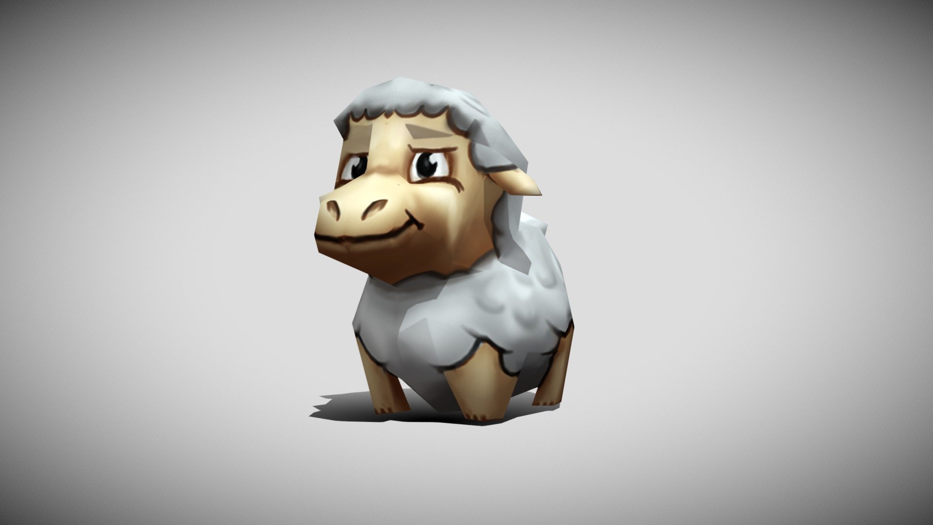 3DRT - Chibii animals - Sheep - 3D model by 3DRT.com [73f0c17] - Sketchfab