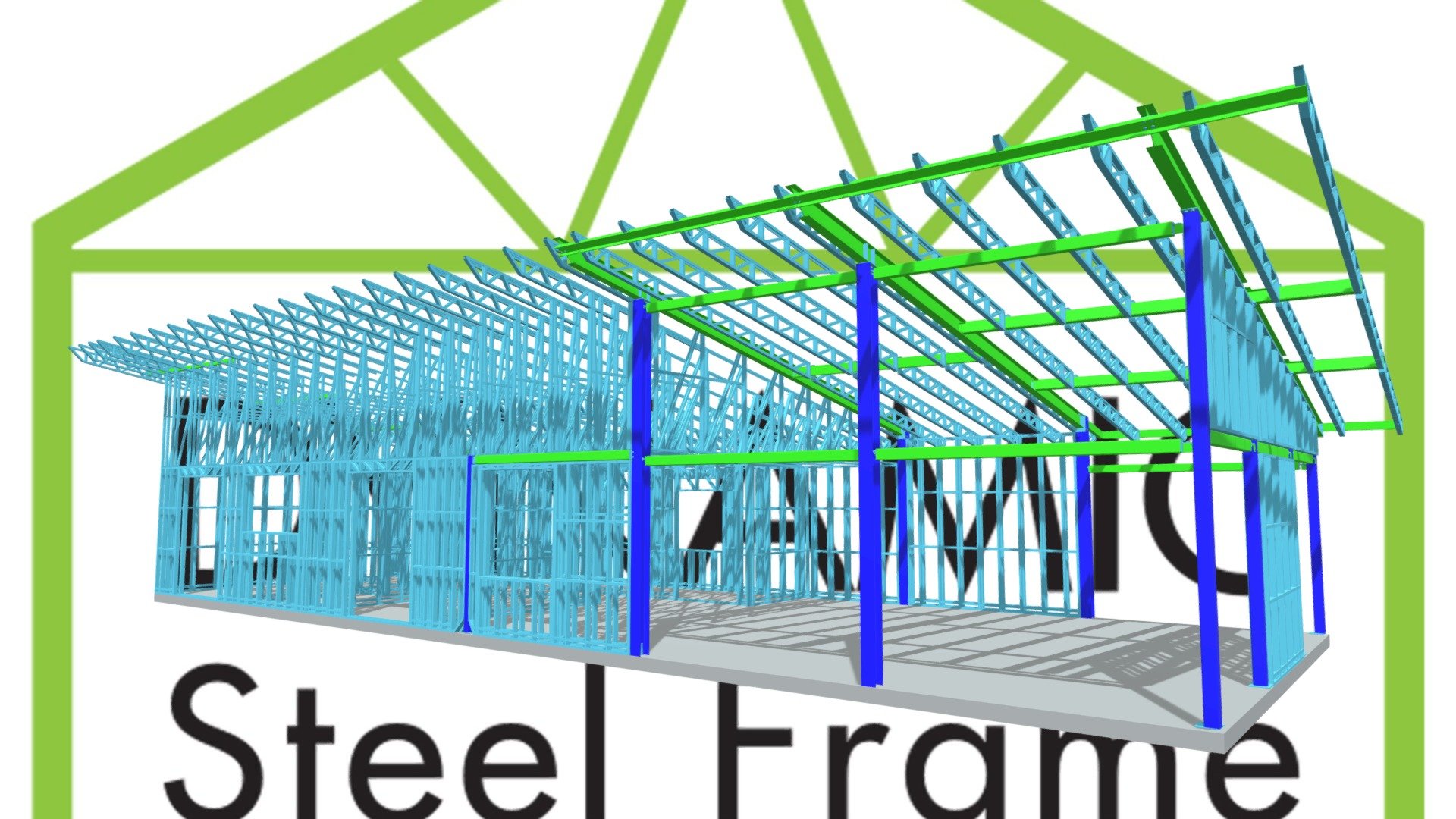 HOUSE 2 - 3D model by Dynamic Steel Frame (@DynamicSteelFrame-Detailing ...