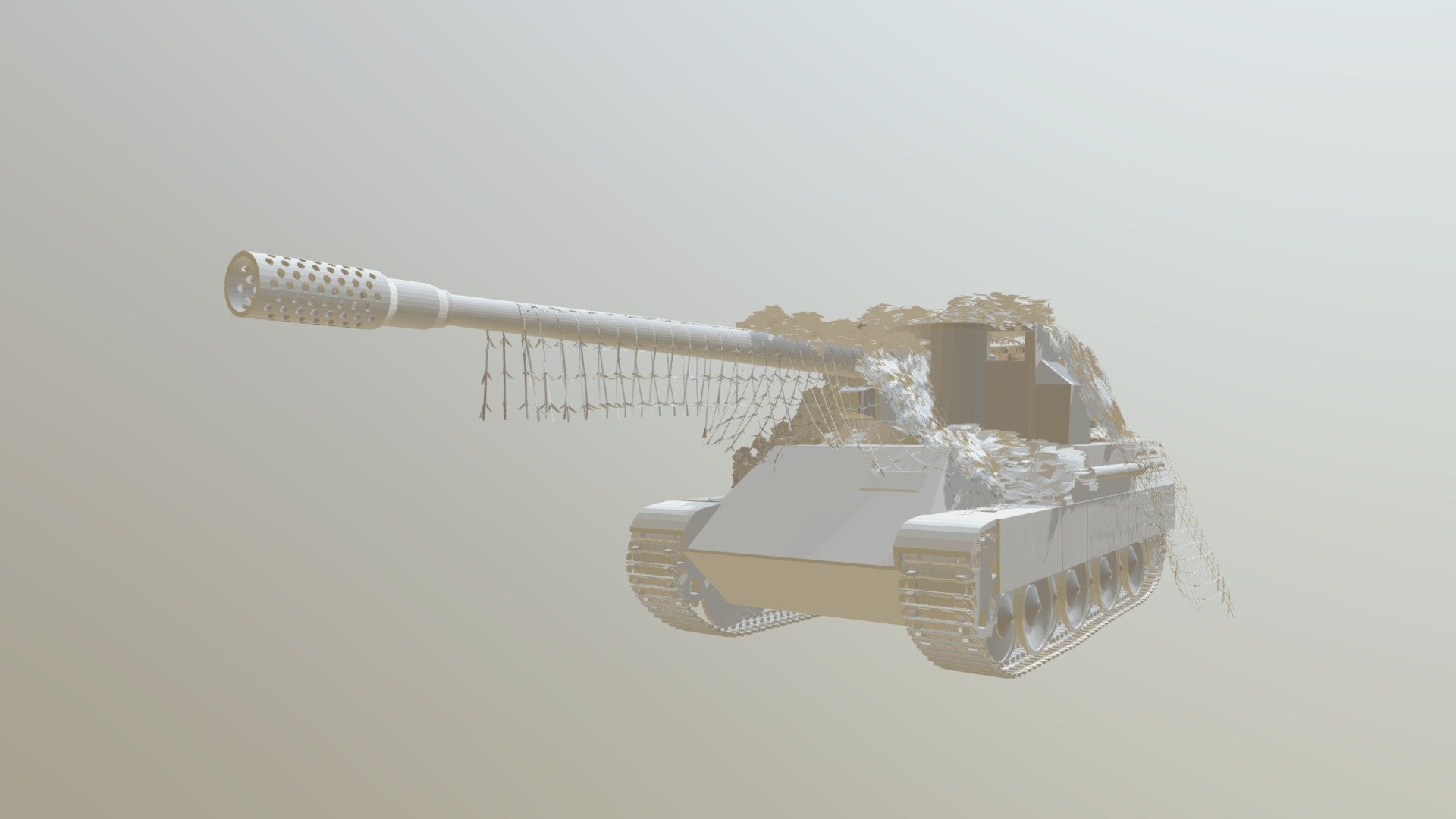 128mm PaK on Panther "Skorpion" - 3D model by DoJiMoDa [73f306d ...