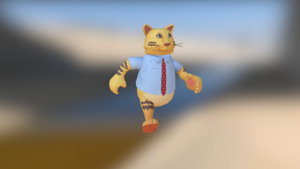 Blue Collar Cat Run 01 - 3D model by EyE6SoLoMoN [73f3c4b] - Sketchfab
