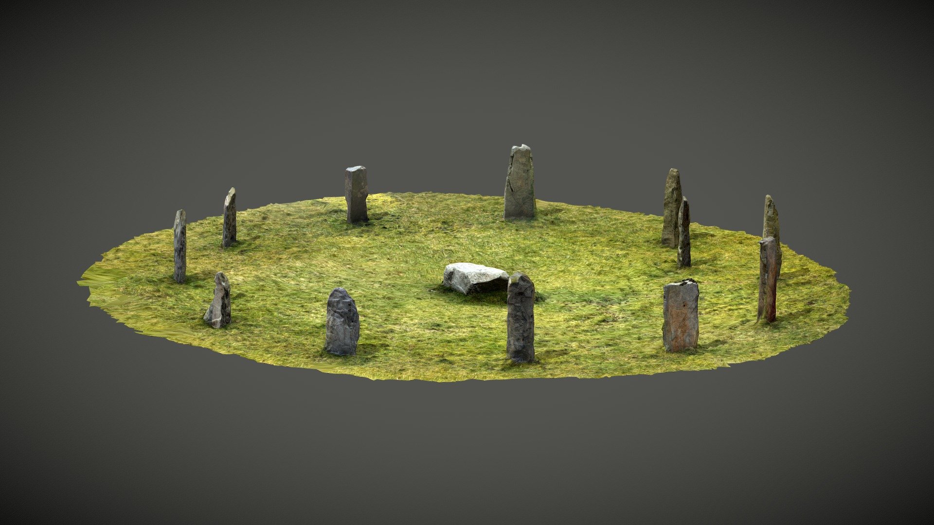 Cylch Cerrig Tregaron / Tregaron Stone Circle - Download Free 3D model ...