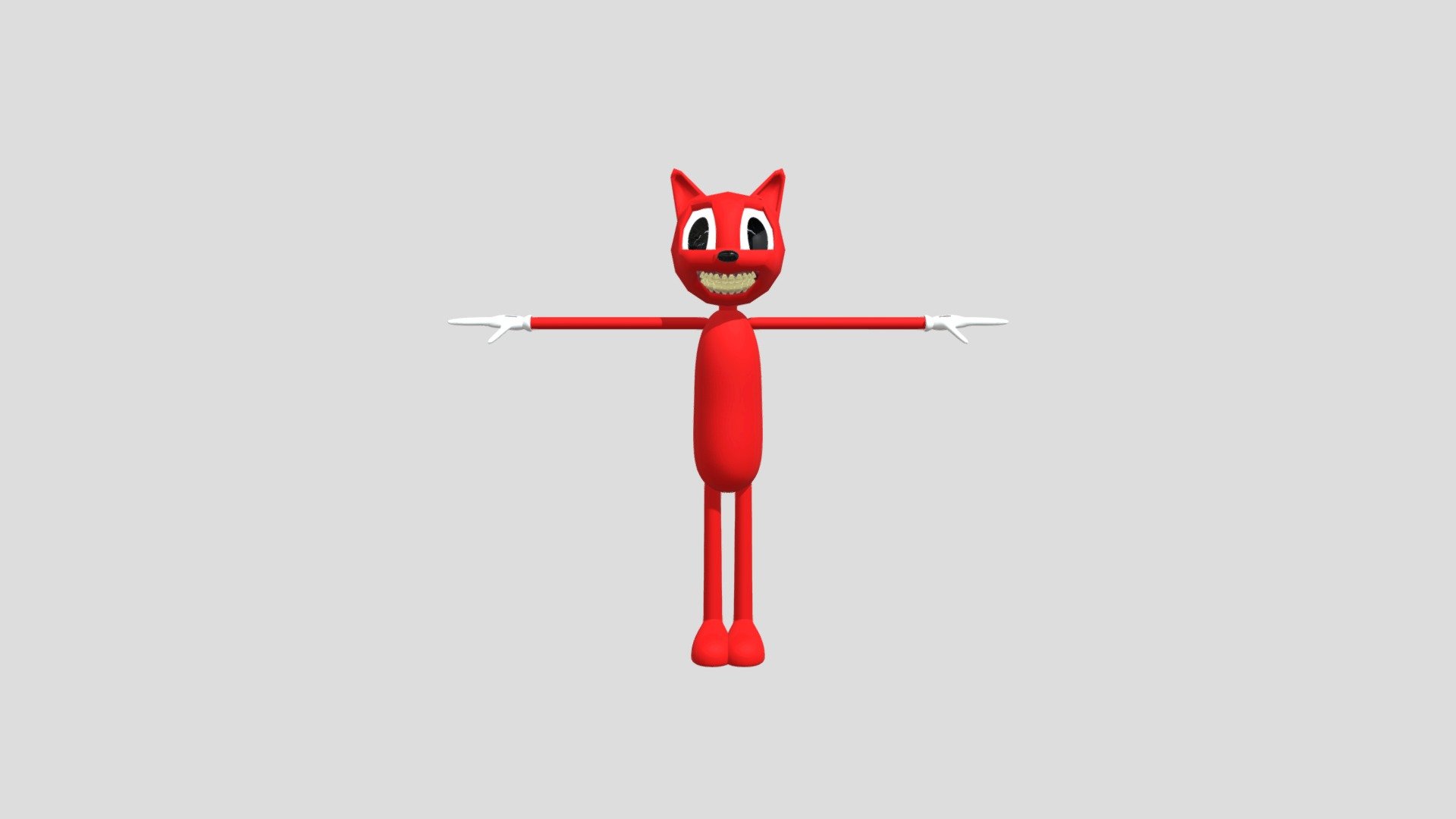 Red Cartoon Cat - Download Free 3D model by oor320093 [73f53a0] - Sketchfab