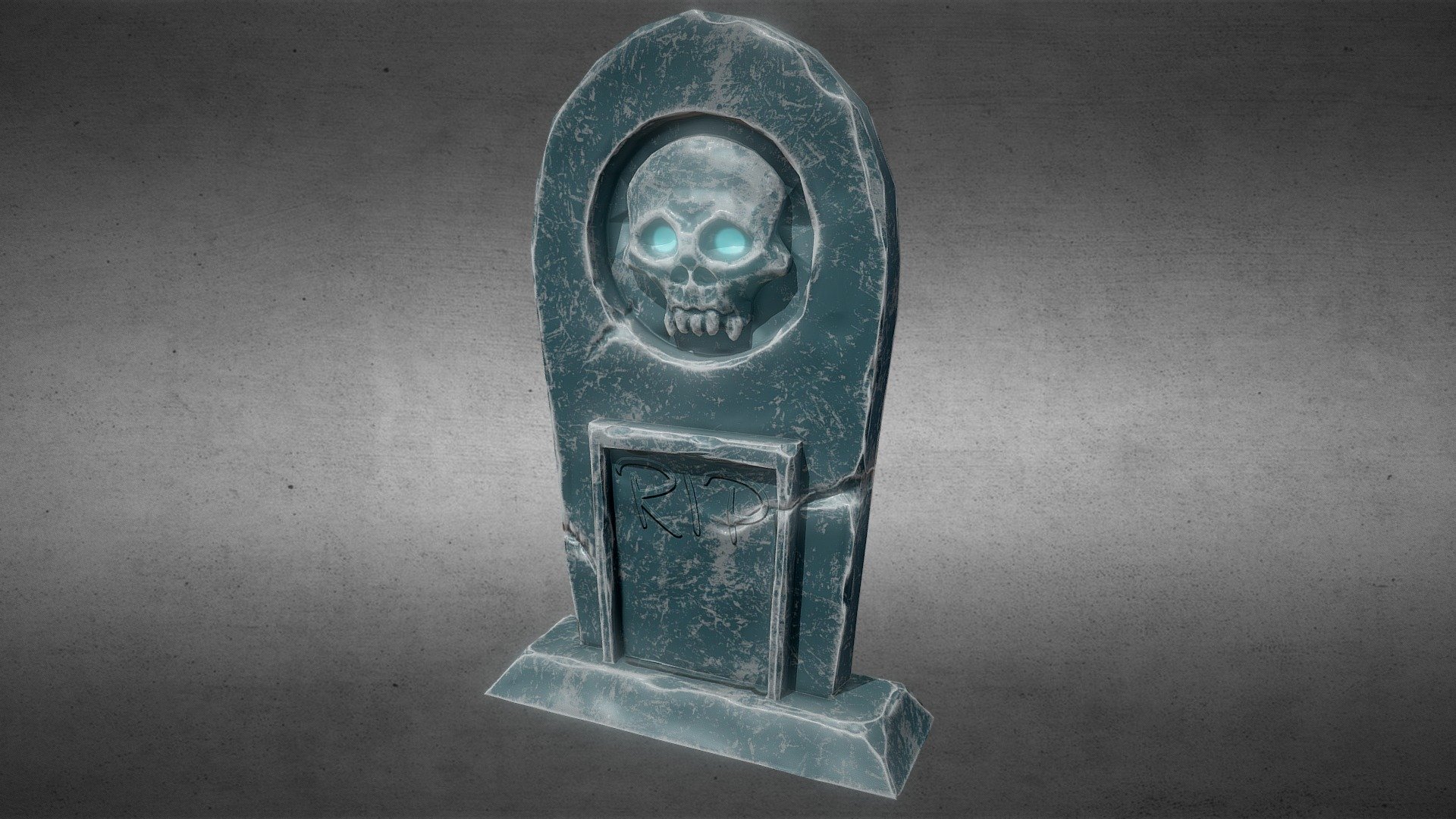 Ghost Head Tombstone - 3D model by Jaku (@Ja-ku) [73f6aba] - Sketchfab