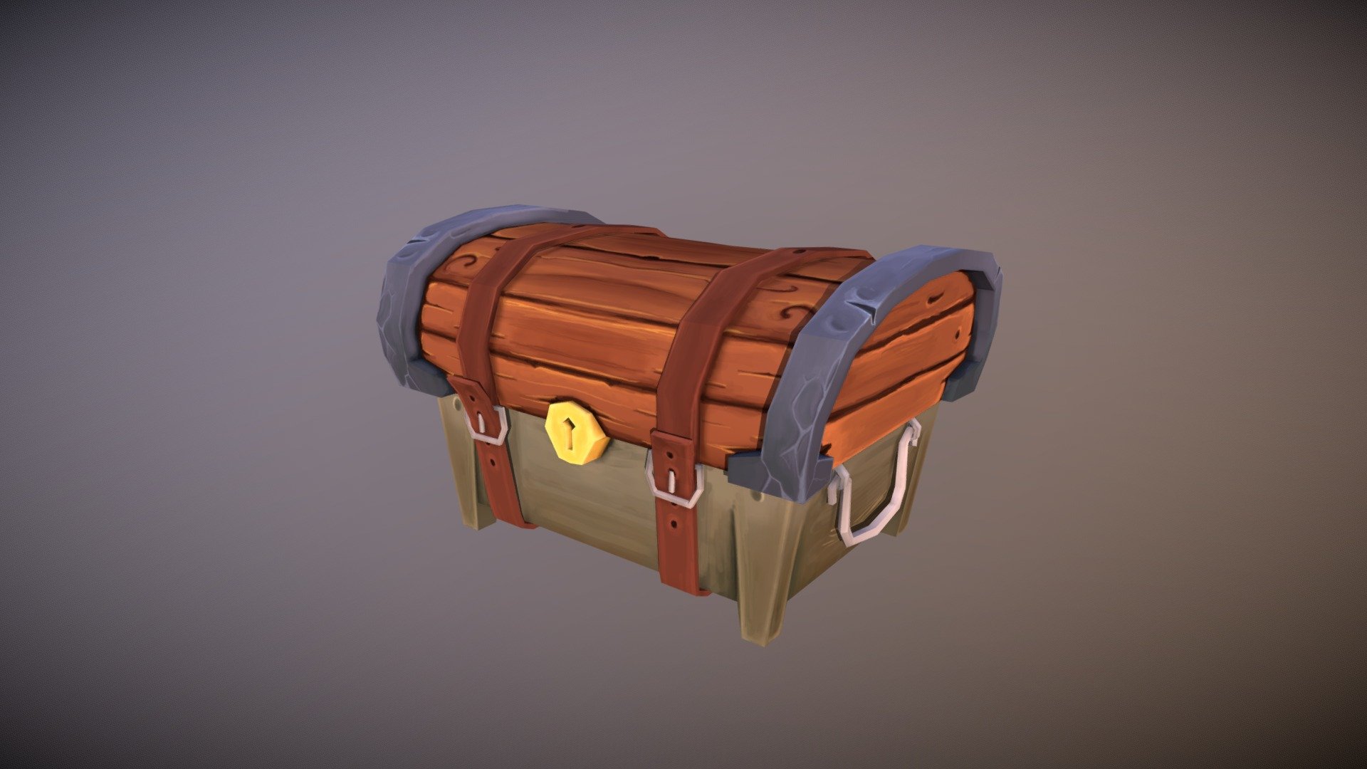 Hand Painted Fantasy Chest - 3D model by codyheyer [73f6fc1] - Sketchfab