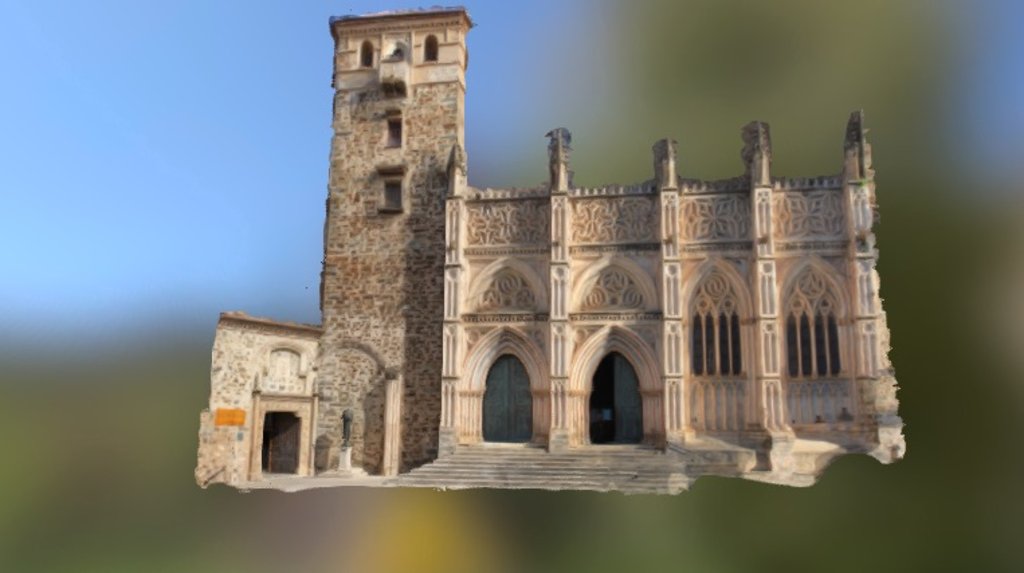 Portería y torre del monasterio de Guadalupe - 3D model by amaliaas ...