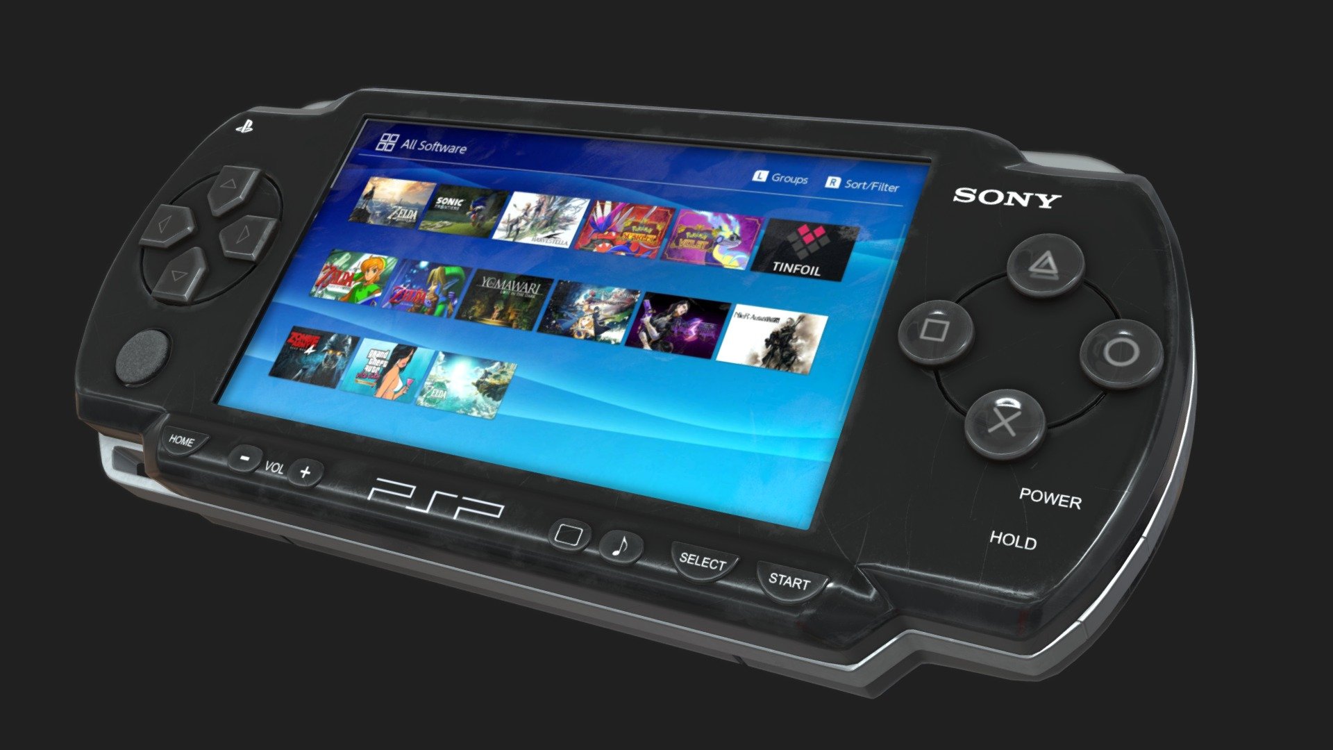 PSP - PlayStation Portable - Download Free 3D model by JulianL (@julianlancheros) [73f778a ...