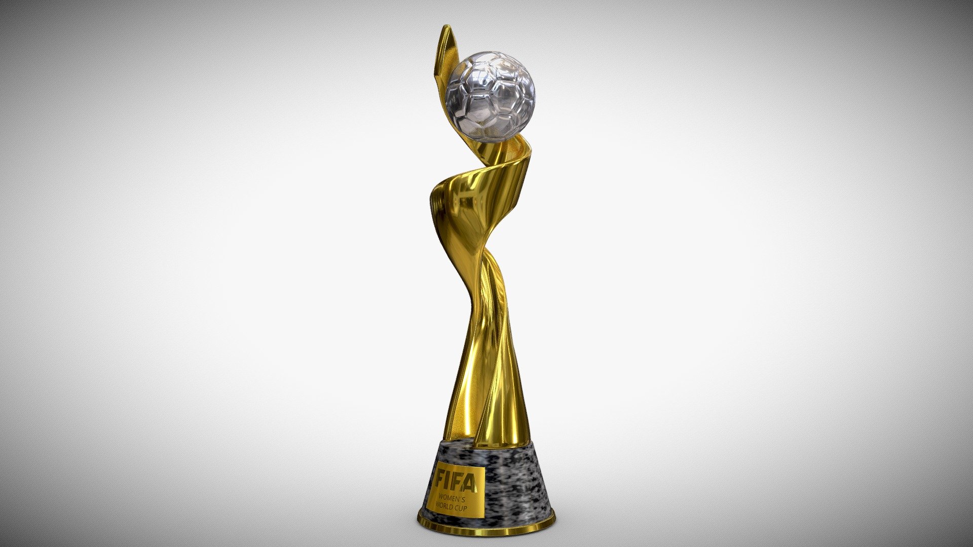 Women's World Cup Trophy 3D - Buy Royalty Free 3D model by Shin Xiba 3D ...
