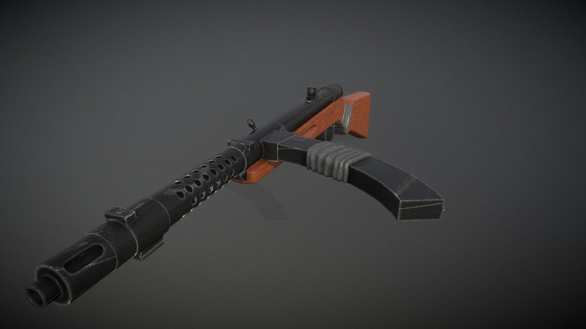 Type 100 Submachine Gun - 3D model by _JooL_ [73fca11] - Sketchfab