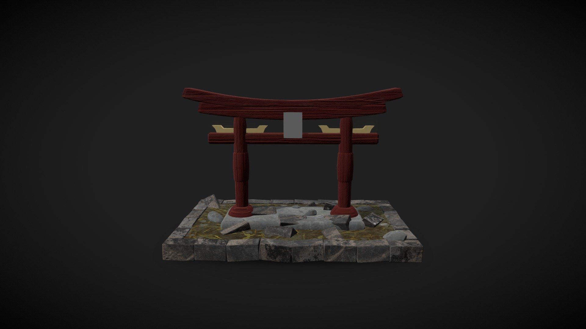Japanese Elemental Gateway - 3D model by sparton115 [73fcc12] - Sketchfab