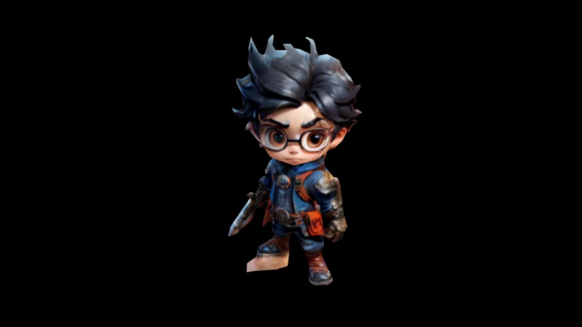 "Admire the detailed graphics of this anime char - Download Free 3D ...