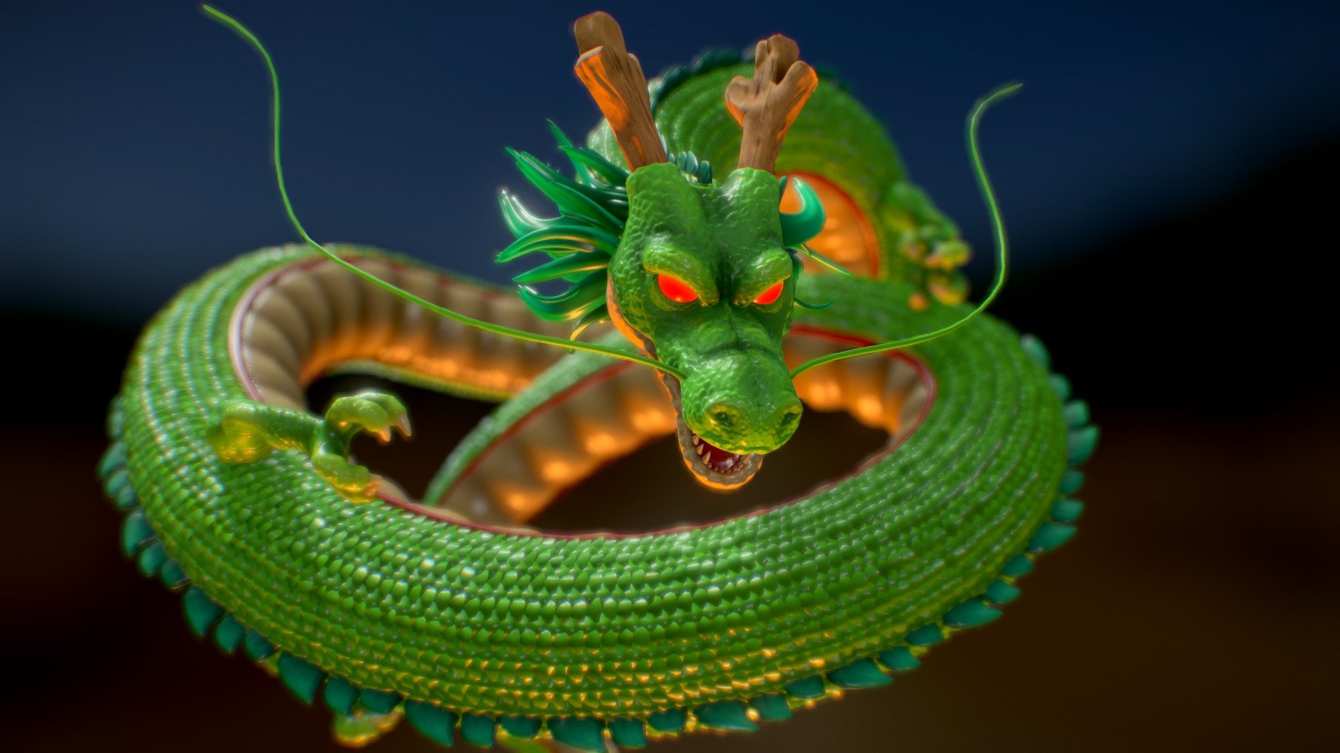 Shenlong / Shenron from Dragon Ball - Buy Royalty Free 3D model by Eric ...