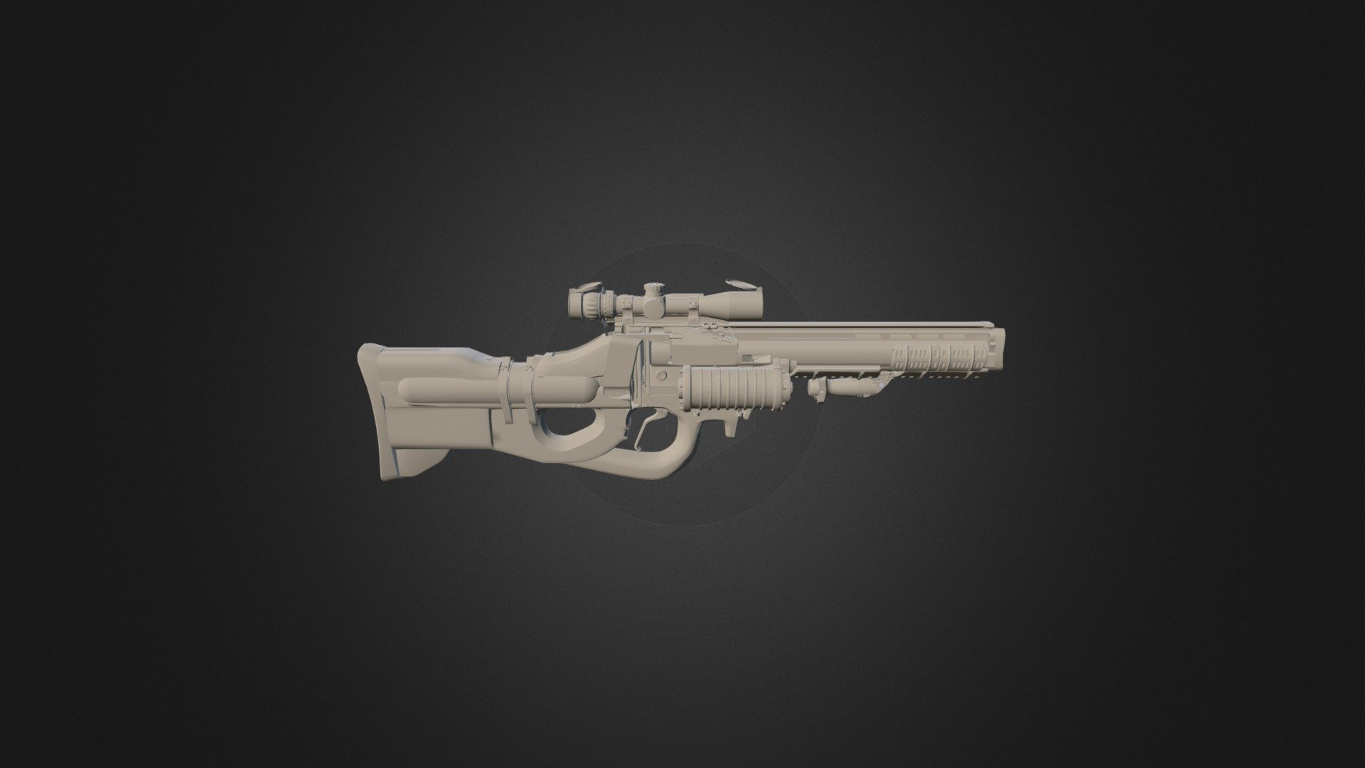 Gun - 3D model by Exphrasis [74005a1] - Sketchfab
