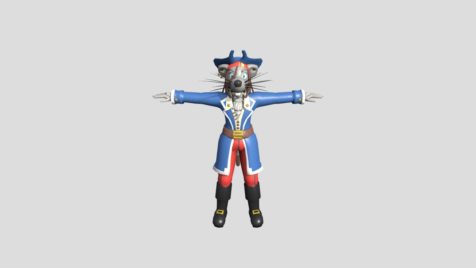 PiRat - Captain Pi - 3D model by Alphalilly [7401a49] - Sketchfab