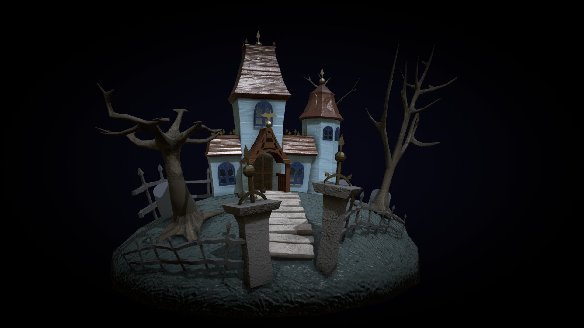 Castillo embrujado - 3D model by dvanegas24 [74025ea] - Sketchfab