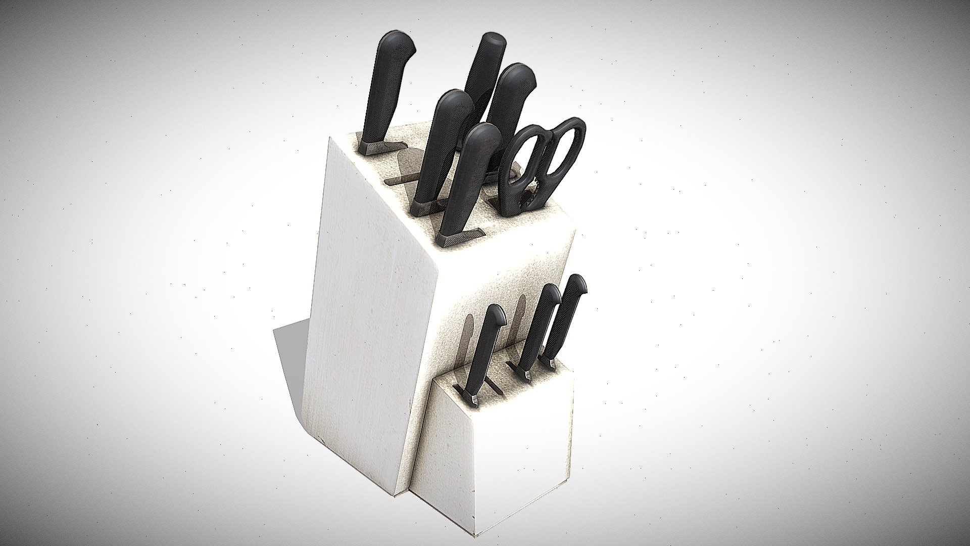 Kitchen Knife Set - 3D model by ₦₥₵ ฿₵ (@nmcbc) [740a928] - Sketchfab