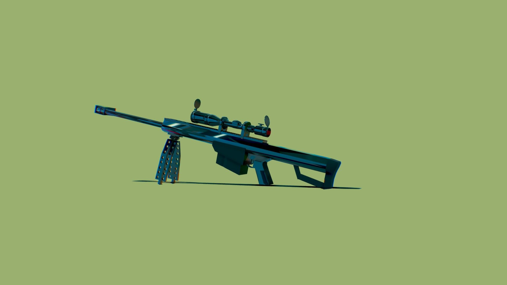 Low Poly Sniper Rifel - Download Free 3D model by KI NG (@dadybandit ...