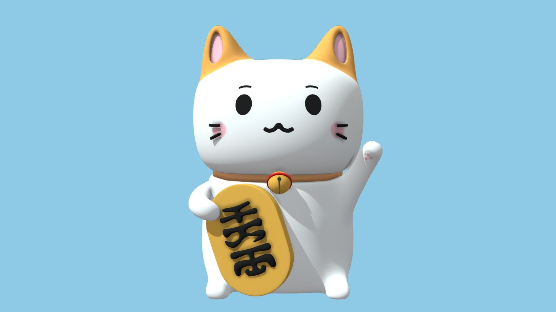 Maneki Neko - 3D model by Coze (@cozee) [740c1cc] - Sketchfab