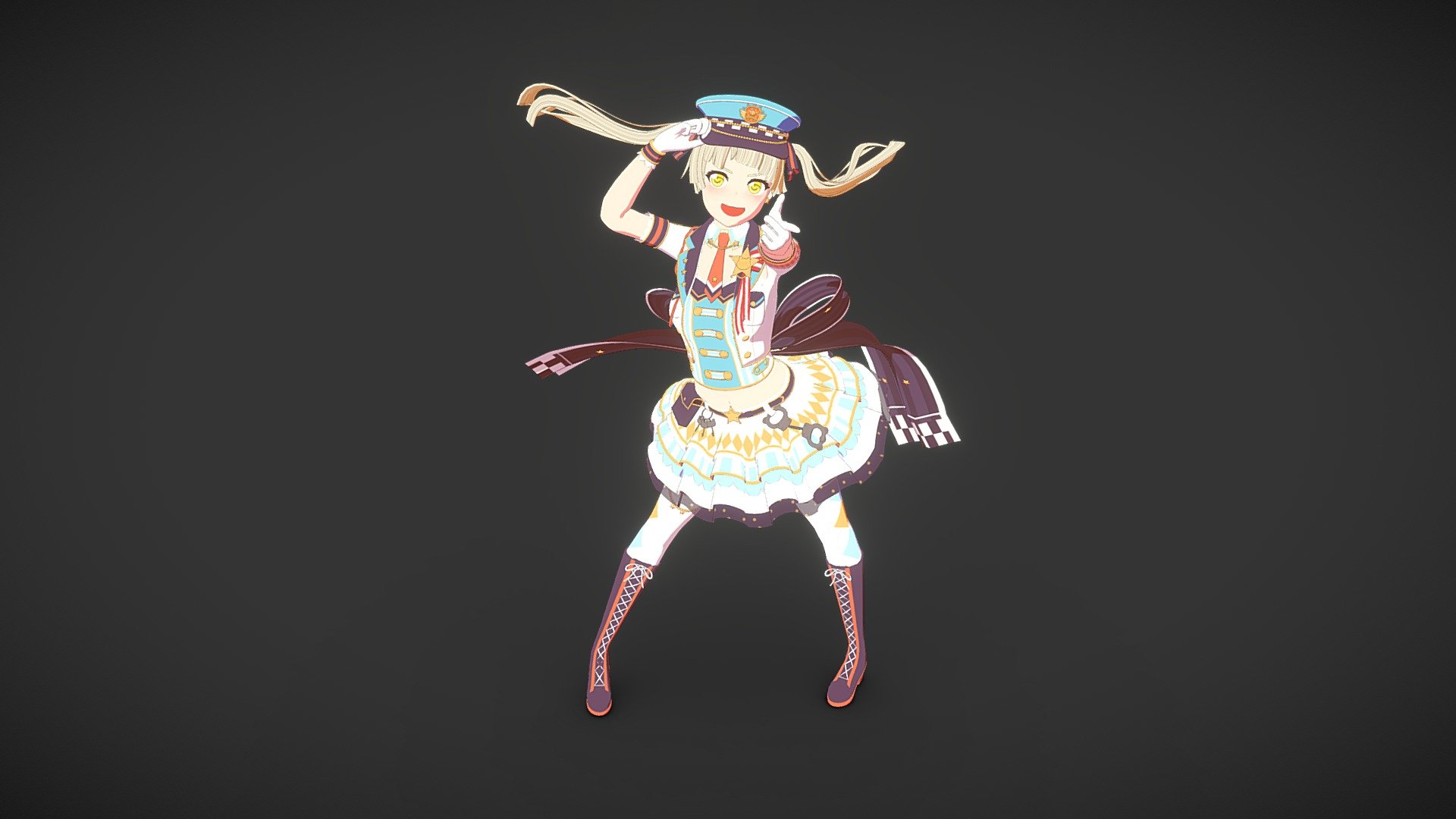 BanG Dream! Kokoro Tsurumaki modeling - 3D model by jei_five (@jeifive ...