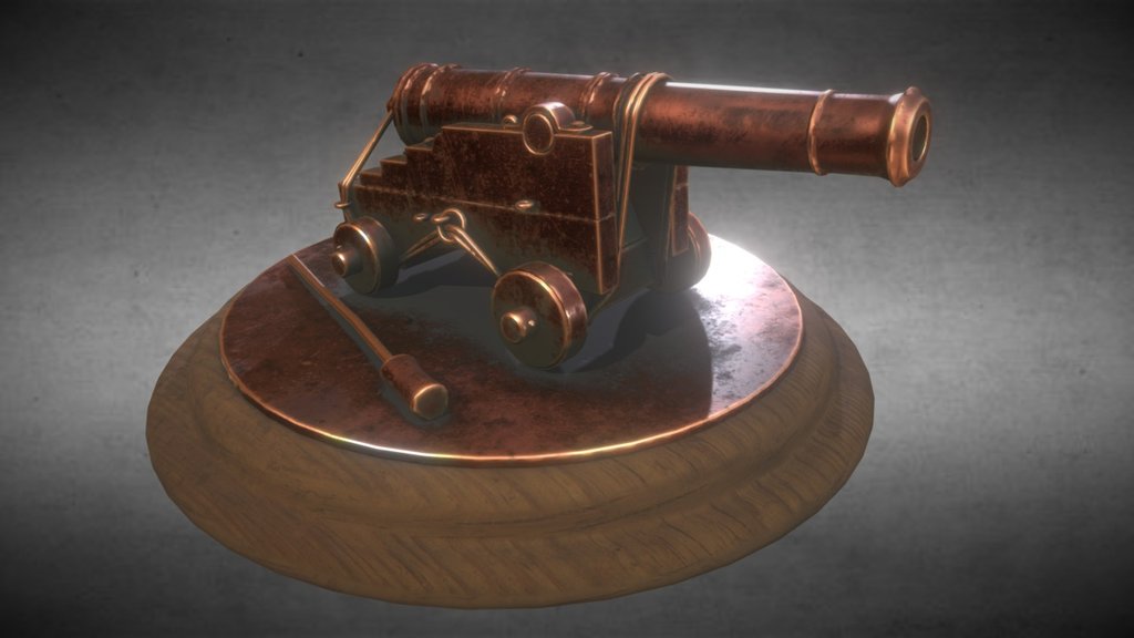 Collectible Figure - 24 Pounder Cannon - 3D model by Pio Vouilloz ...