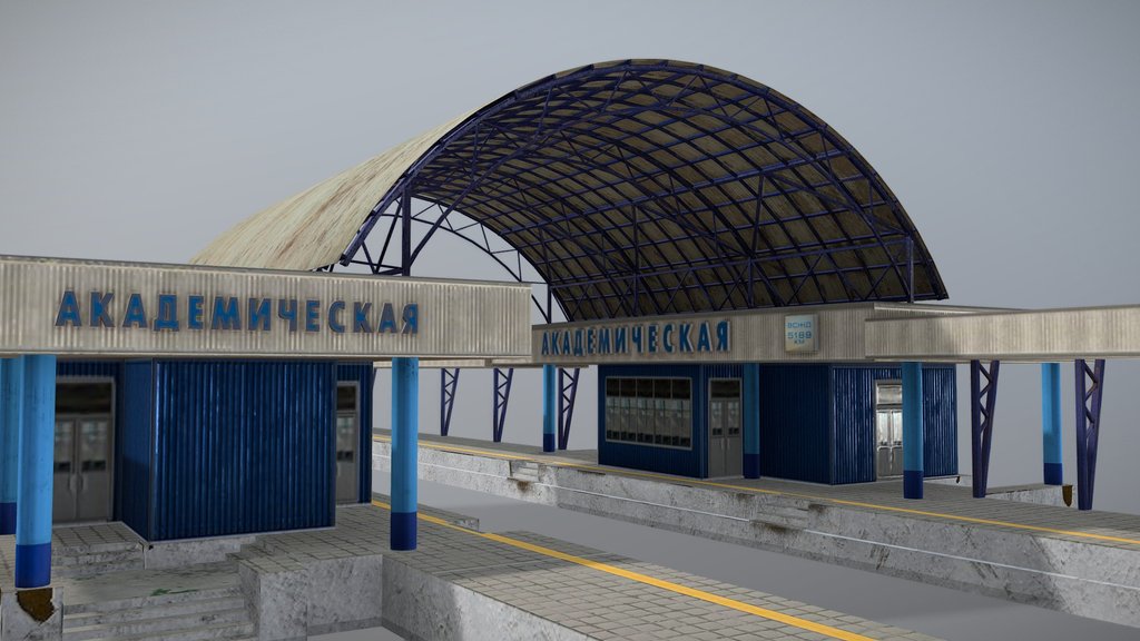 Railway station - A 3D model collection by kumarnithish789 - Sketchfab