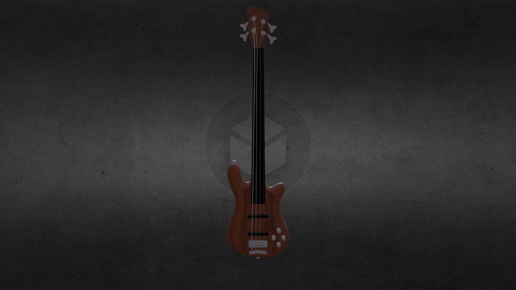 Bass Guitar - 3D model by CellCycle [74152e9] - Sketchfab