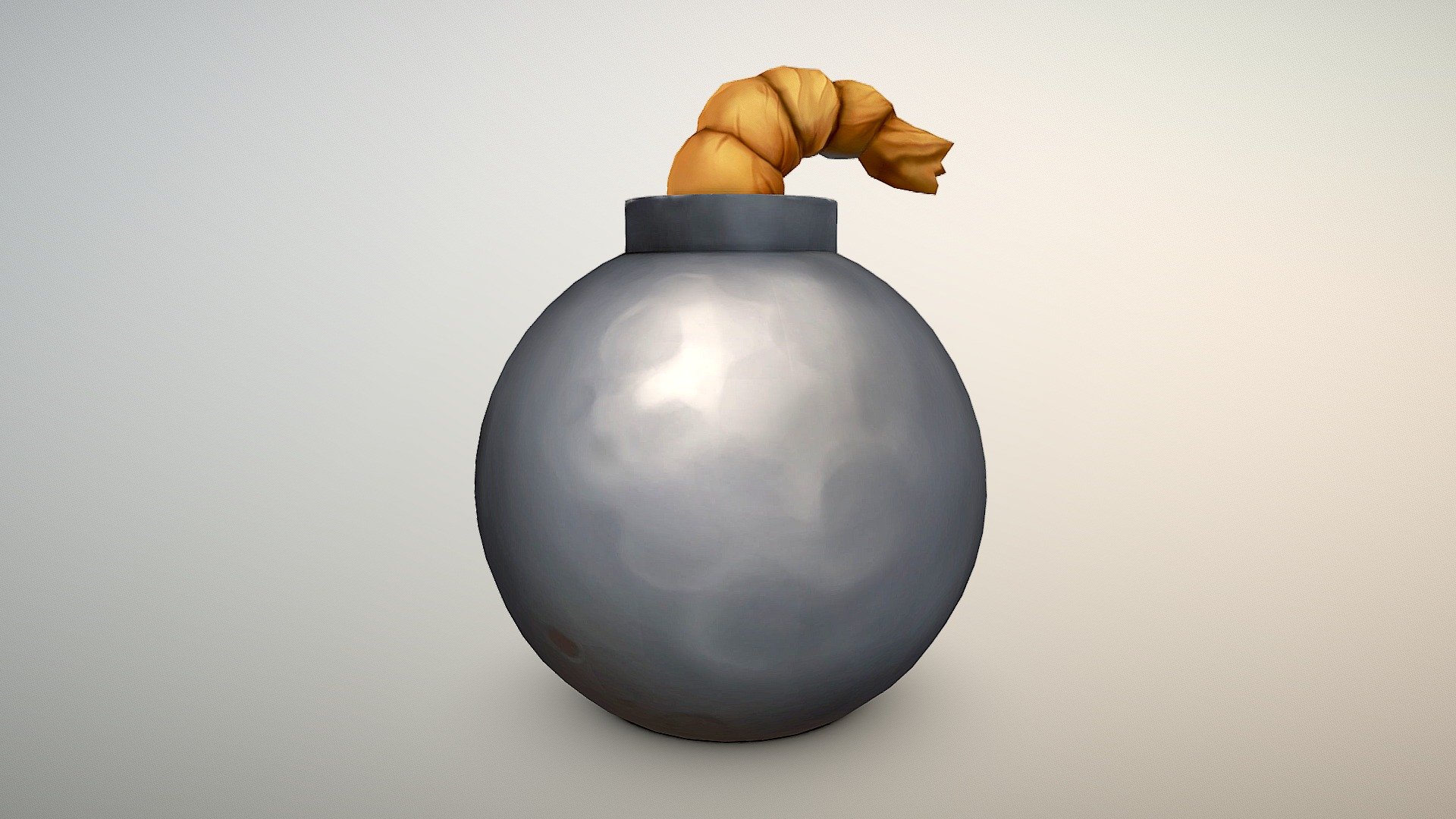 Bomb - 3D hand-painted stylized for video games. - 3D model by nataliac ...
