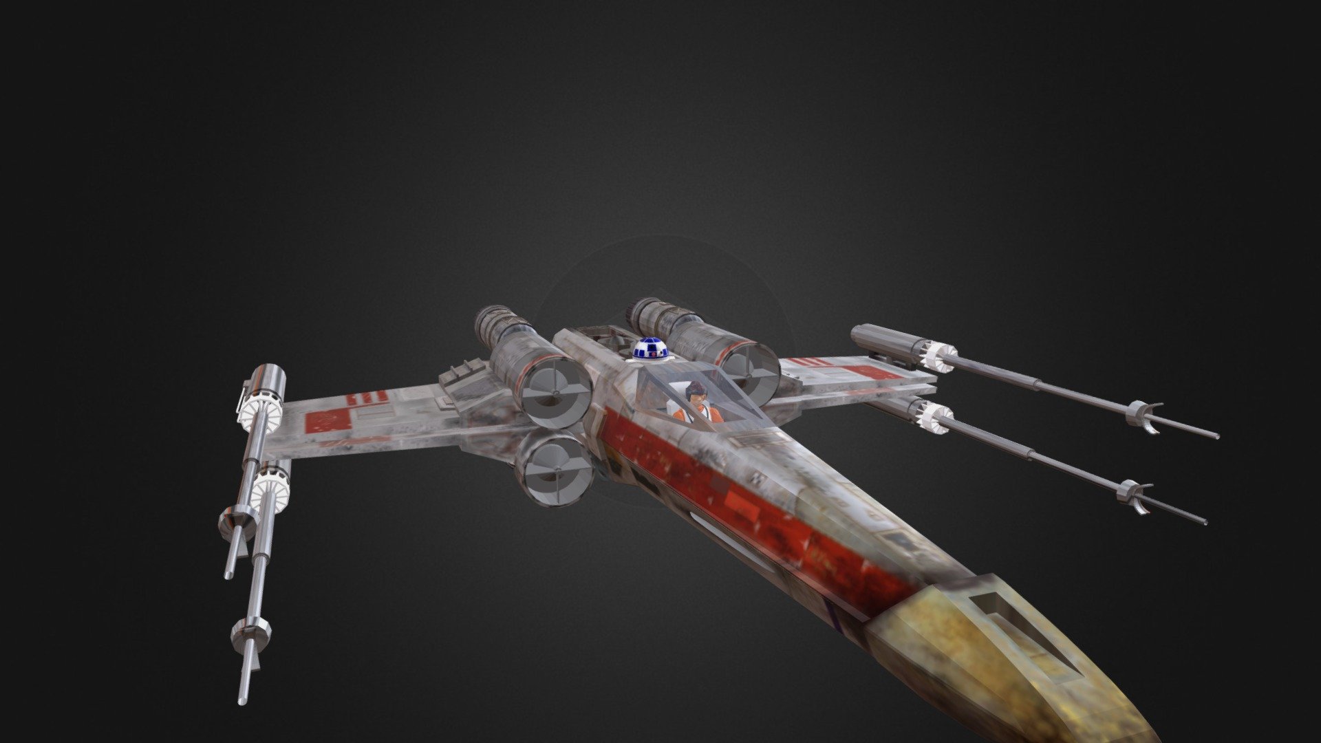 Star Wars X-wing - 3D model by joritz27 [7417b15] - Sketchfab