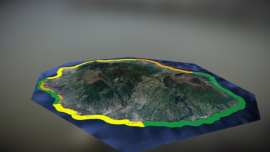 Ile de la Réunion - 3D model by nicolas_optimadrone [7418544] - Sketchfab
