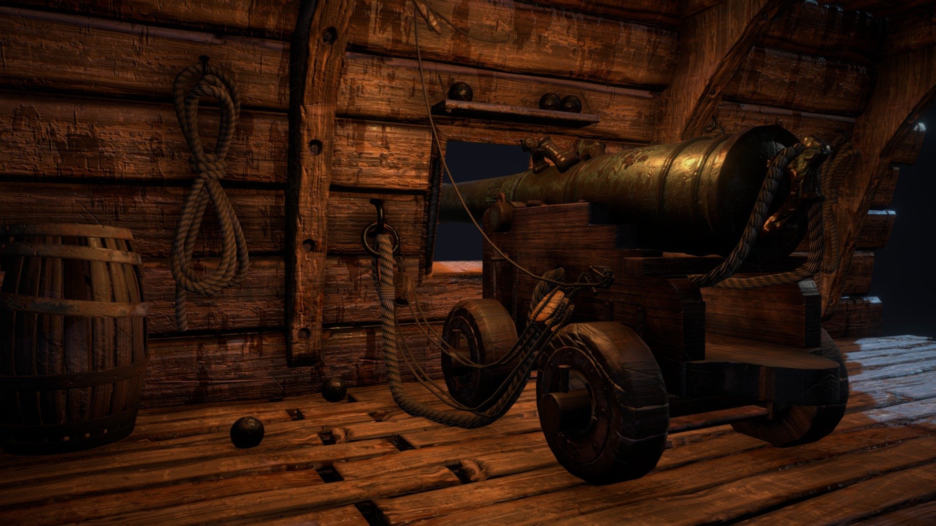 Gun Deck - 3D model by Lin0004 [741b184] - Sketchfab