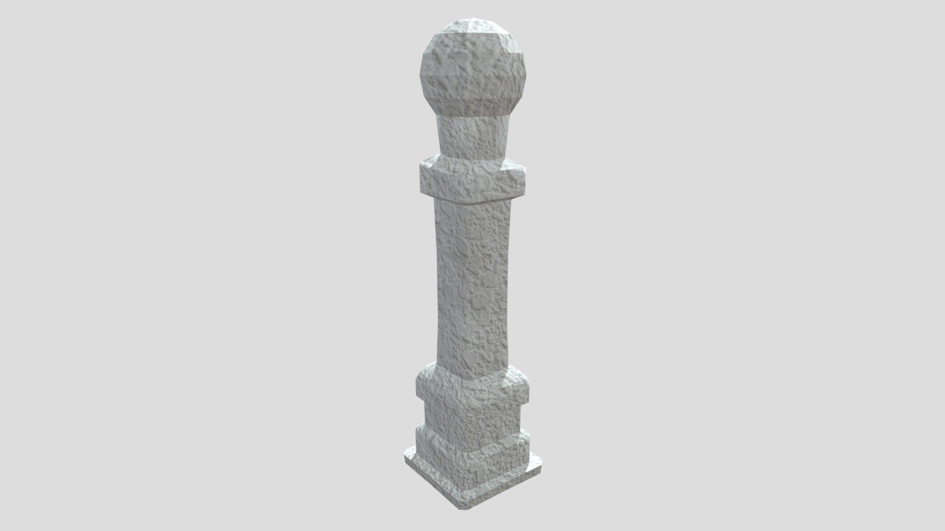 Piller with Texture Weekly 38 - 3D model by Caroline_Alfsen [741b537 ...