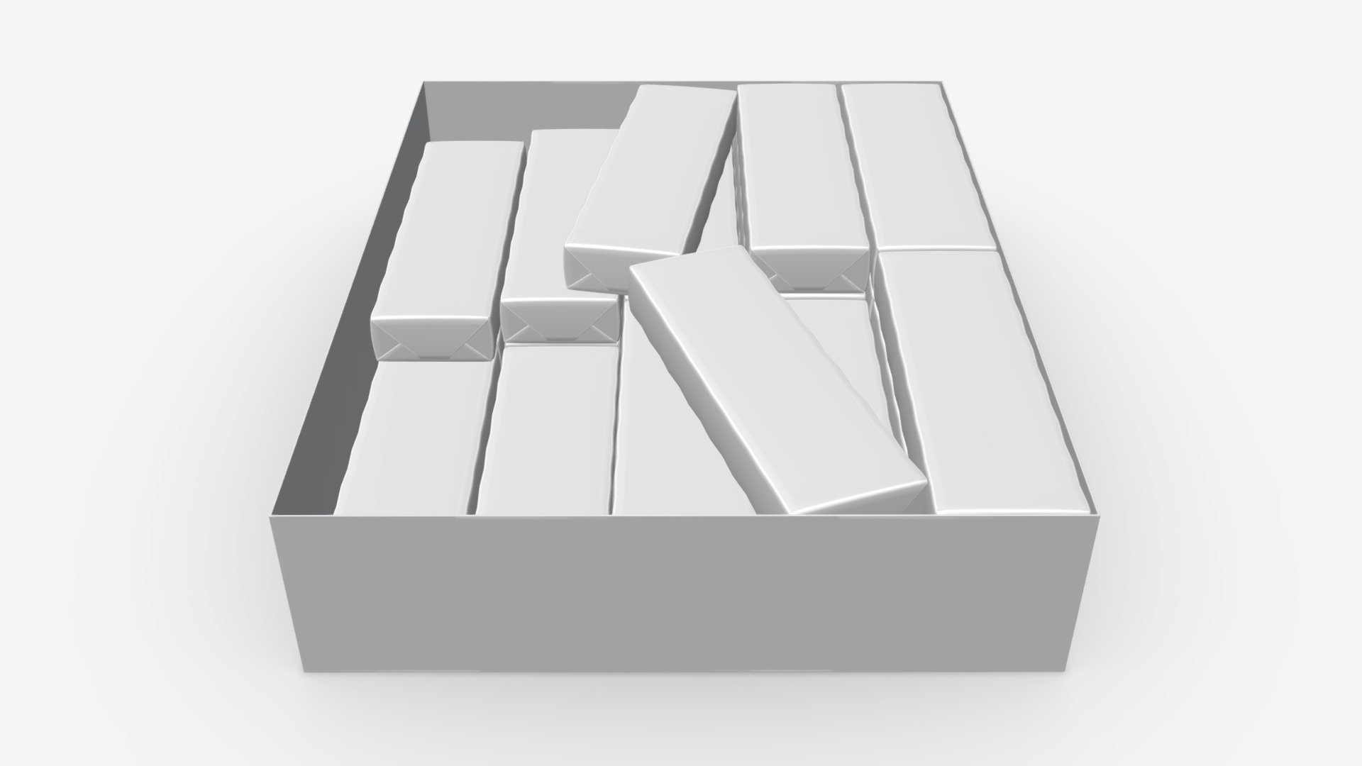 Chewing gum packs in a box - Buy Royalty Free 3D model by HQ3DMOD ...