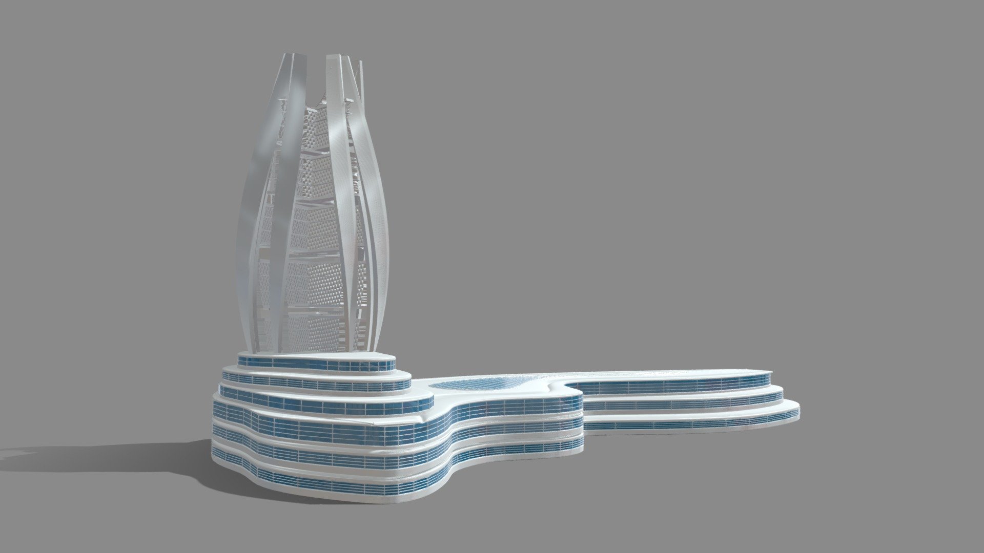 0085 - Organic Building ( Skyscraper ) - Buy Royalty Free 3D model by ...